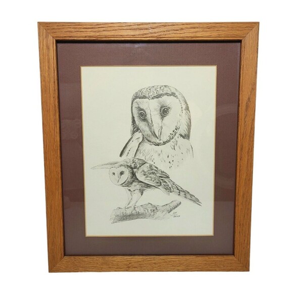 Leon Parson | Art | Leon Parson Animal Art Lithograph Print Owl ...